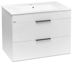 Skříňka s umyvadlem Jika Plan 80 cm, bílá H4537621763001