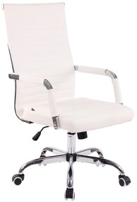 Kancelářská židle Skive - umělá kůže | bílá