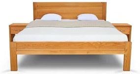 Postel Postelia ESTER Dub 180x200 - Dřevěná postel z masivu, dubové dvoulůžko o šíři masivu 3,7 cm