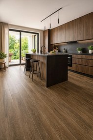 PVC podlaha - lino Quintex Lime Oak 160L, na mieru, šíře 4m,5m, hnedá, filc, chodba / predsieň, Beauflor