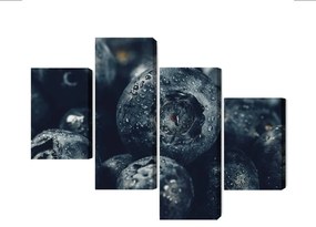 Vícedílný obraz Borůvky Zblízka 3D Nedostatek Nedostatek Přírodní plátno 160x100