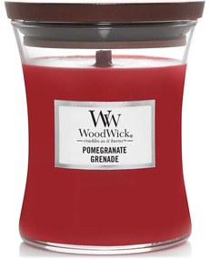WoodWick – svíčka Pomegranate (Granátové jablko) Velikost: střední 275 g