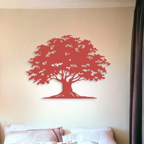Strom života 17 - kovový obraz na zeď Velikost: 125cm, Barva: Red