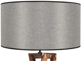 Stojací lampa Macka 166 cm hnědá/lesklá šedá