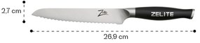 Comfort Pro, 6 "univerzální nůž, zoubkovaný okraj, 56 HRC, nerezová ocel