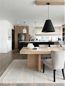 Krémový vlněný koberec 200x300 cm Calisia M Grid Prime – Agnella