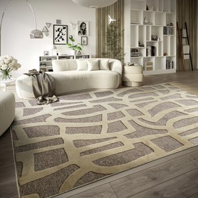 Villeroy & Boch Kusový koberec 106142 Grey, Beige, 200x290, béžová, ložnice