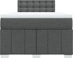 Box spring postel s matrací tmavě šedá 120x190 cm textil 3287022