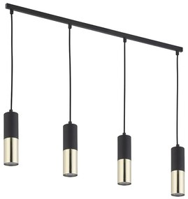 TK Lighting | Lustr na lanku ELIT 4xGU10/10W/230V černá | TK4367