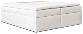 Eka Kontinentální čalouněná postel Classic - Cassablanca Bílá (160x200 cm)