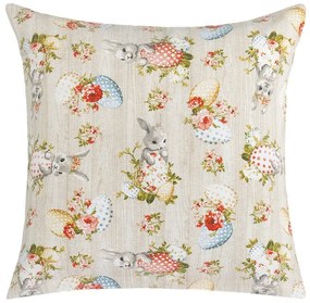 Bellatex Povláček EMA Velikonoce 45x45 cm Zajíček béžová, zelená, oranžová