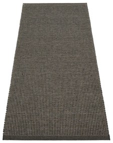 Antracitový vnitřní a venkovní běhoun 70x180 cm Emm Black Linen – Pappelina