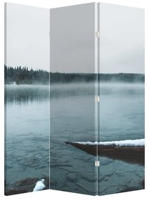 Paraván - Ledové severské jezero (126x170 cm)