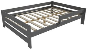 Vomaks Dětská postel se zábranou VMK006D KIDS Rozměr: 140 x 200 cm, Barva: barva šedá
