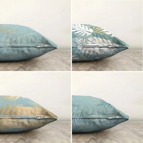 Sada 4 povlaků na polštáře Minimalist Cushion Covers Lagoon, 55 x 55 cm