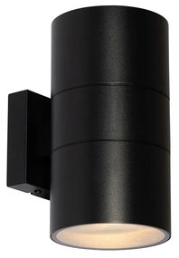 Venkovní nástěnné svítidlo černé 2-světlo AR111 IP44 - Duo