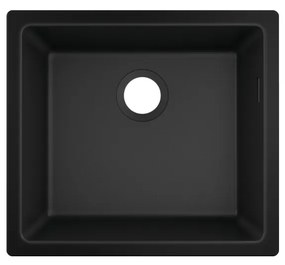 Hansgrohe - Dřez pod desku 450, 500x450 mm, černý grafit 43431170
