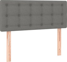 Box spring postel s matrací tmavě šedá 120x200 cm textil 3140362