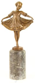 Bronzová socha soška - Holčička