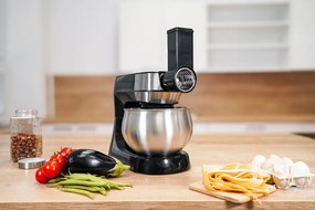 Multifunkční kuchyňský robot BestBerg BBR-1900B / 1900 W / 5 l / 12 rychlostí / černá
