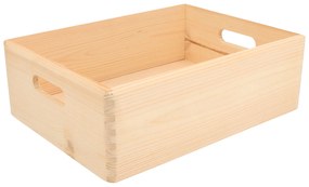 ČistéDřevo Dřevěný box 40 x 30 x 14 cm