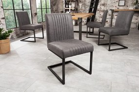 Konzolové židle Big Aston vintage šedé železo / 38106