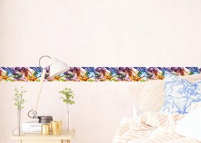 Samolepící bordura na zeď Barevný Magický Kouř | 5 m x 13.8 cm | DWB8201