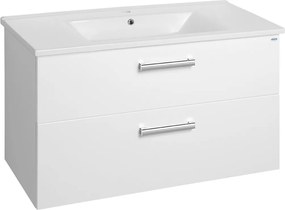 Aqualine Aqualine, VEGA umyvadlová skříňka 100cm, 2xzásuvka, bílá, VG103
