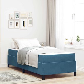 Rám postele Tmavě modrá 90 x 190 cm textil 3399034