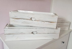 Dřevěný truhlík komplet velký - 63,5 cm