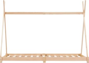Rám dětské postele masivní borové dřevo 90 x 200 cm 283357