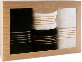BAVLNĚNÉ RUČNÍKY TIWANO SADA 2 KS 50X90 CM, 2 KS 70X140 CM VÍCEBAREVNÁ
