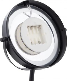 Erga Kimi, zvětšovací kosmetické zrcadlo s LED podsvícením 210x320 mm, černá matná, ERG-YKA-CH.KIMI-BLK