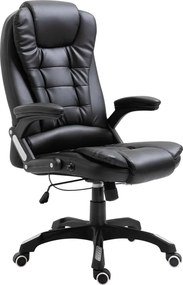 vidaXL Kancelářská židle pravá kůže [20232] Barva: Černá