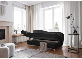 Antracitová manšestrová lenoška (levý roh) Chic Charlotte – Miuform