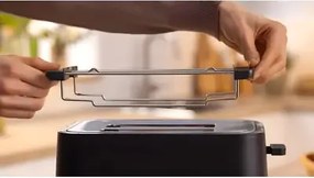 Bosch MyMoment TAT3M123 černá / Topinkovač / 950 W / 2 topinky / centr