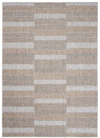 Kusový koberec Sisal MELISSA KM25A Geometrický šedý béžový Rozměr: 60x100 cm