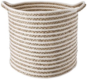 COTTON BRAID Úložný koš pruhovaný velký