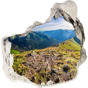 Wallmuralia Samolepící díra na stěnu Horské panorama 75x75 cm