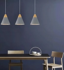 Toolight - Závěsná lampa Scandi A 1xE27, bílá-hnědá, OSW-00148