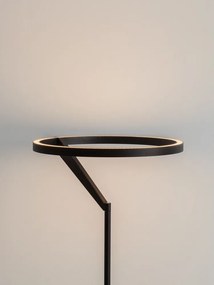 Matně černá hliníková LED stmívatelná stojací lampa (výška 168 cm) Tilia – Nova Luce