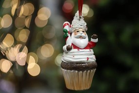 Klasik vánoční ozdoba Mikuláš v muffine 11cm
