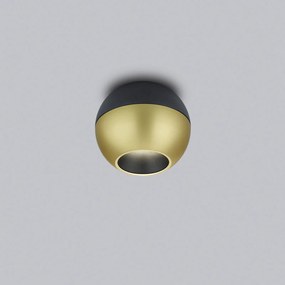 Helestra Eto LED stropní Ø10cm 927 zlatá-černá