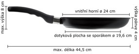 Sada 4ks indukčního titanového nádobí I201 + I241 + I243 + 288