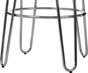 Barová stolička z jilmového dřeva ve stříbrné barvě/v přírodní barvě (výška sedáku 75 cm) District – Premier Housewares