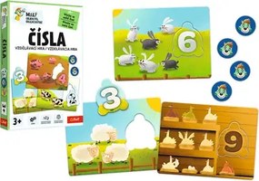 TREFL Vzdělávací hra Malý objevitel: Čísla / 10 hracích desek / počítá
