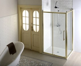Gelco, ANTIQUE čtvercová sprchová zástěna 800x800 mm, R varianta, GQ1380RCGQ5680C