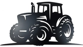 Živá Zeď Dřevěná nástěnná dekorace Černý traktor