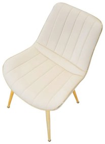 Designová jídelní židle Dandelion krémová