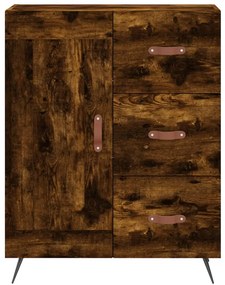 Skříň highboard kouřový dub 69,5 x 34 x 180 cm kompozitní dřevo,  3189994